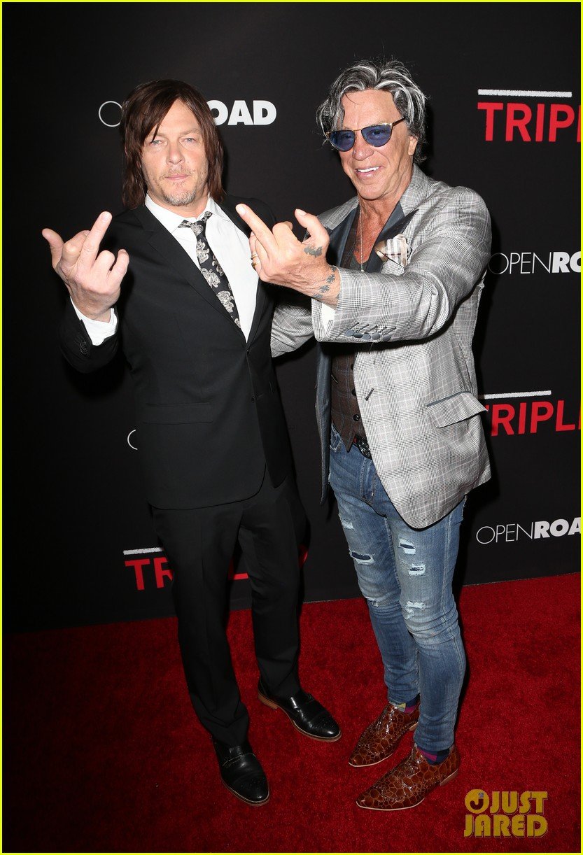 Norman Reedus & Aaron Paul Join 'Triple 9' Cast At L.A Premiere!: Photo ...