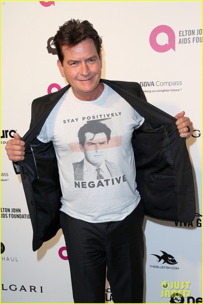 Charlie Sheen Makes Rare Appearance at Oscar Viewing Party: Photo ...