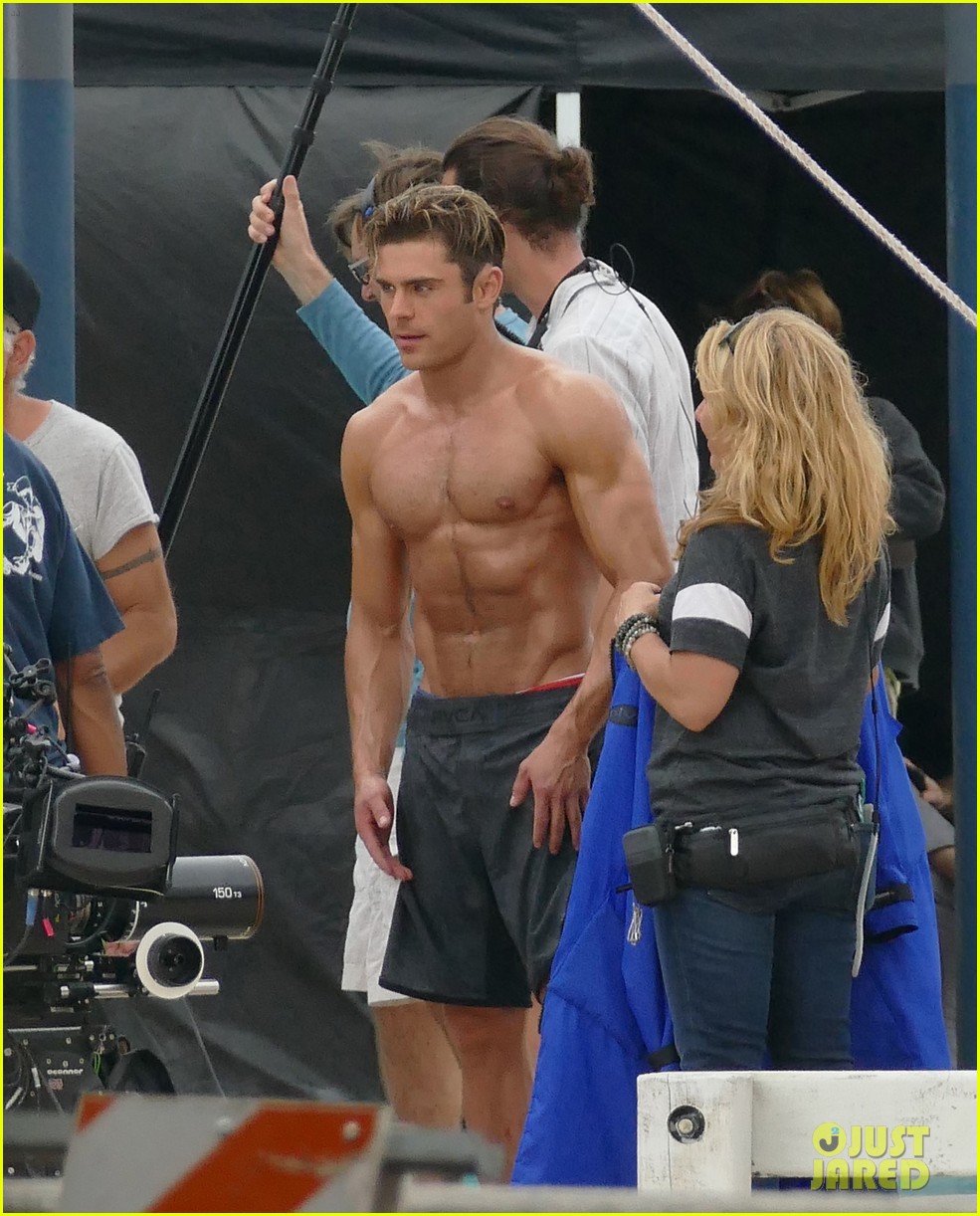Photo: zac efron spray down baywatch set 12 | Photo 3599482 | Just ...