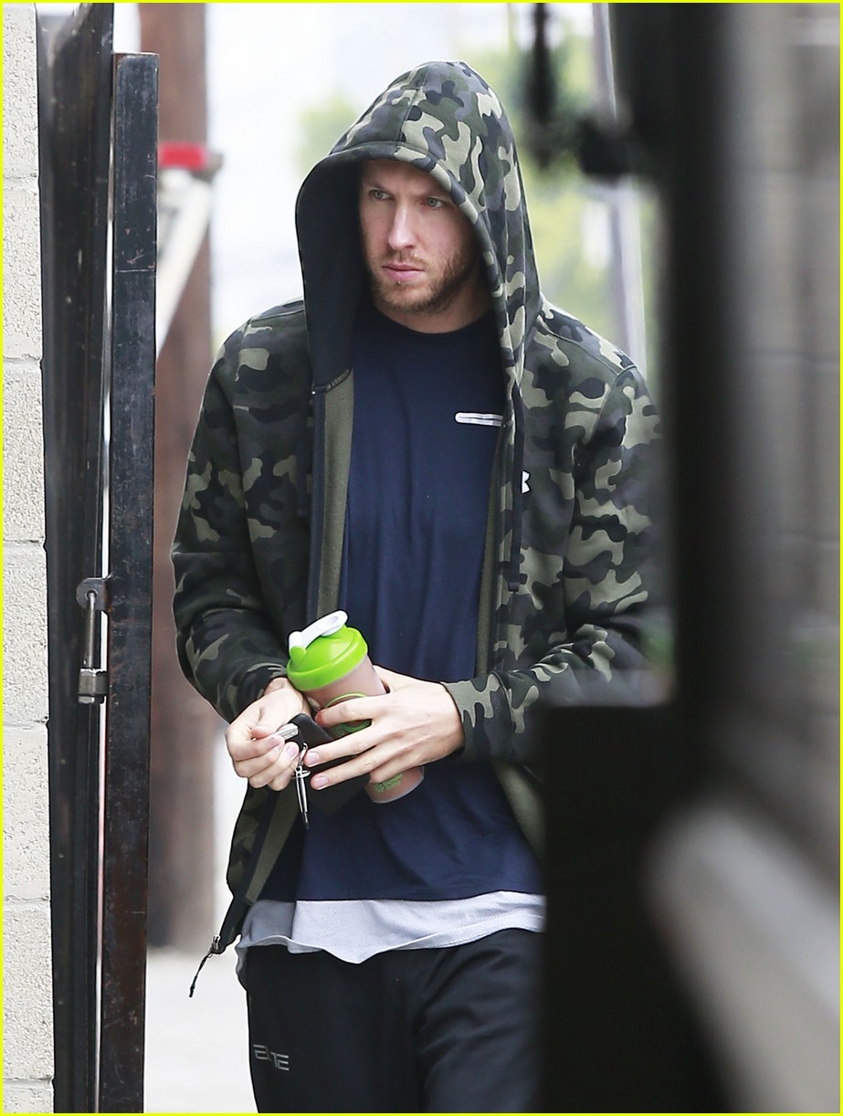 Calvin Harris Hits the Gym in Camouflage Hoodie: Photo 3611826 | Photos ...