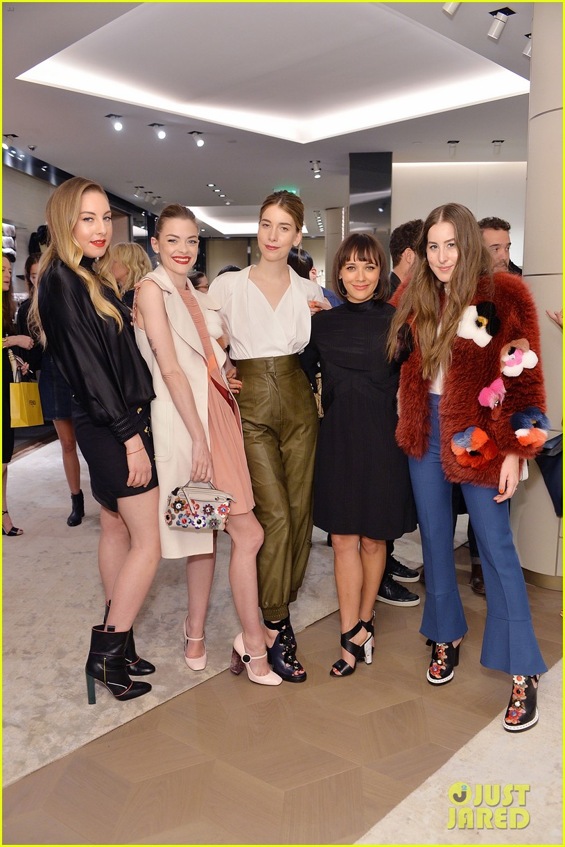 Jaime King & Haim Sisters Hang Out at Fendi Store Opening: Photo ...