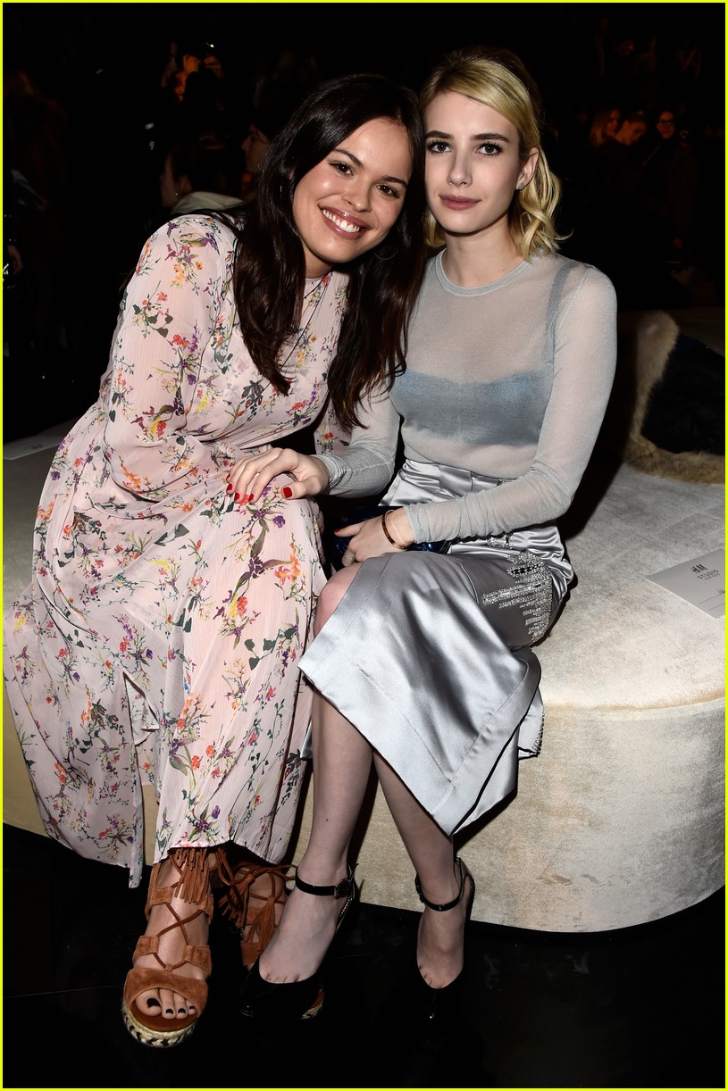 Emma Roberts & Suki Waterhouse Shimmer at H&M Fashion Week Show: Photo ...