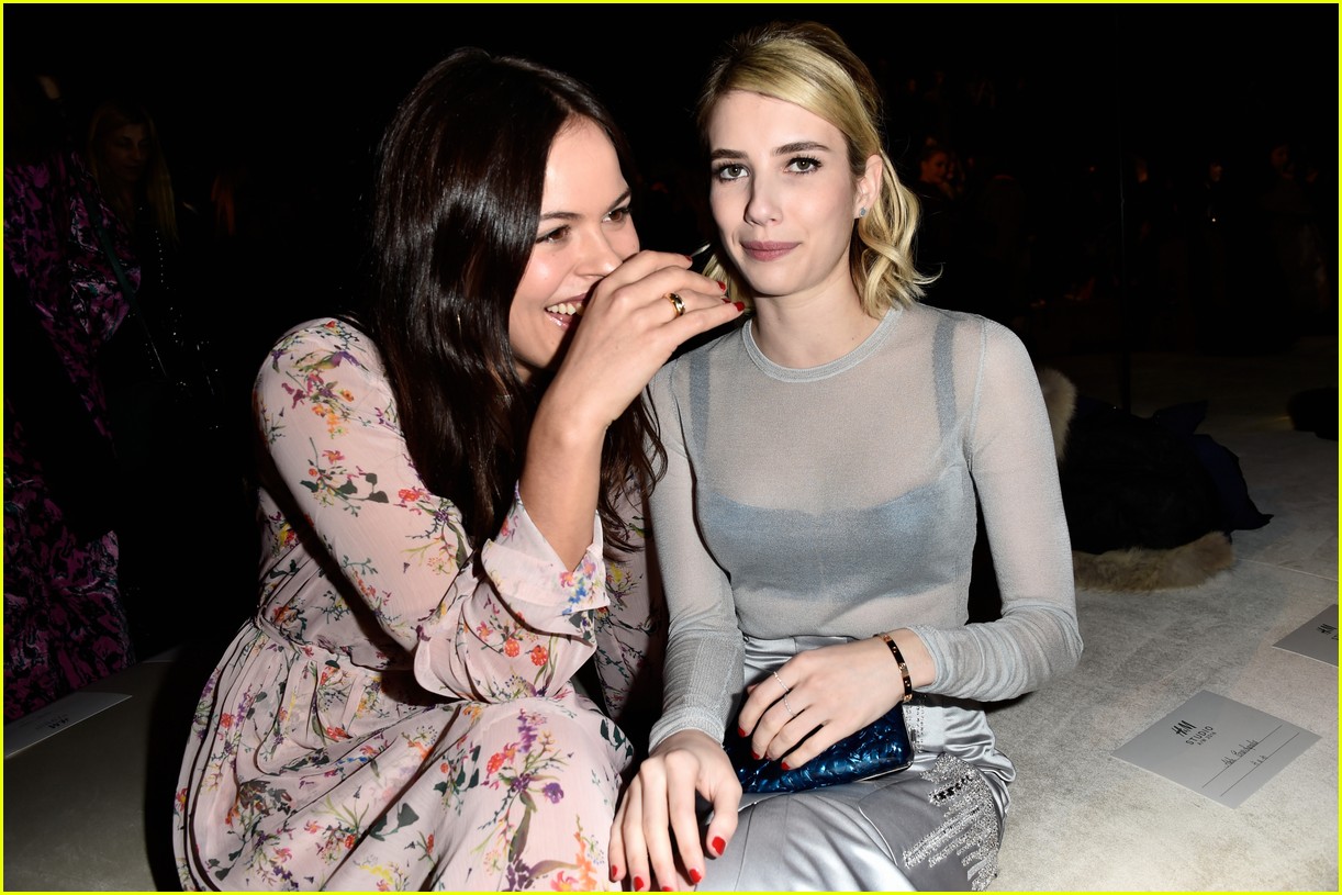Emma Roberts & Suki Waterhouse Shimmer at H&M Fashion Week Show: Photo ...