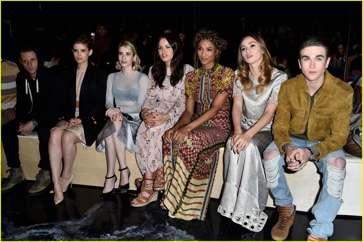 Emma Roberts & Suki Waterhouse Shimmer at H&M Fashion Week Show: Photo ...
