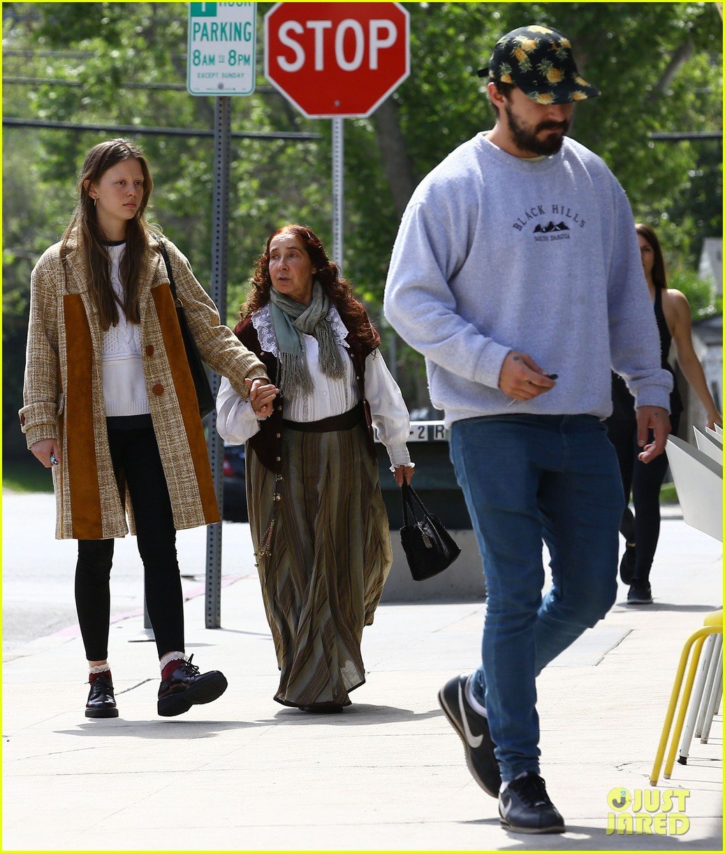 Shia LaBeouf Takes Mia Goth & His Mom Out to Easter Brunch: Photo ...