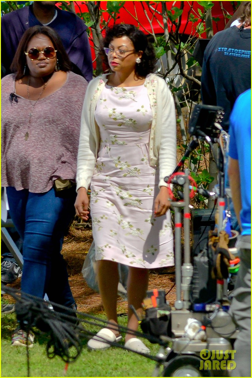Taraji P. Henson & Octavia Spencer Wear Period Costumes on 'Hidden ...