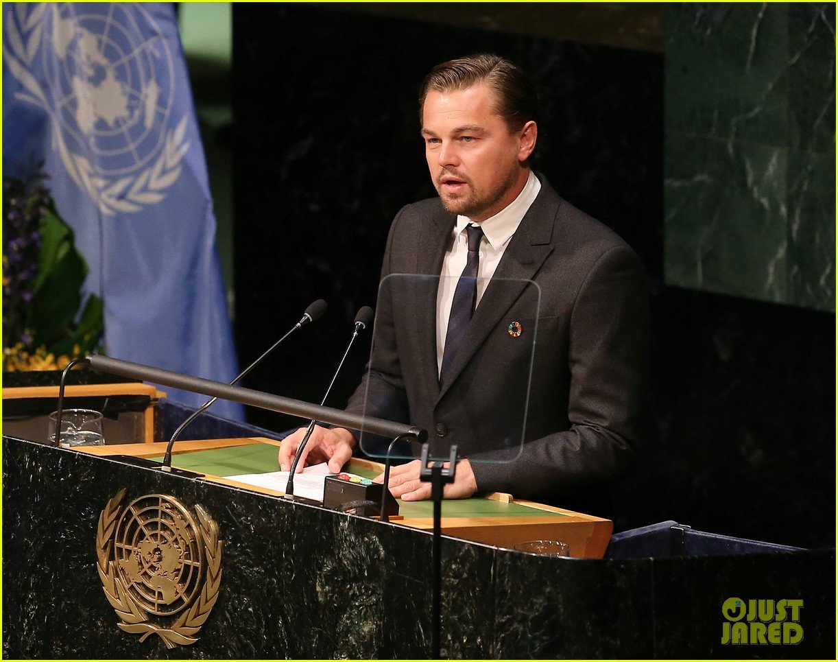 Leonardo DiCaprio Gives Earth Day Speech at UN (Video): Photo 3637730 ...