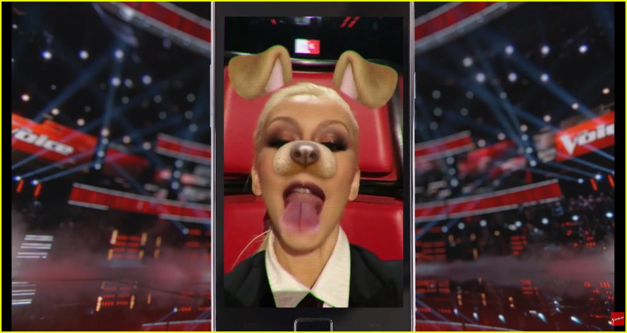 Christina Aguilera Has Snapchat Fun on 'The Voice' Finale!: Photo ...