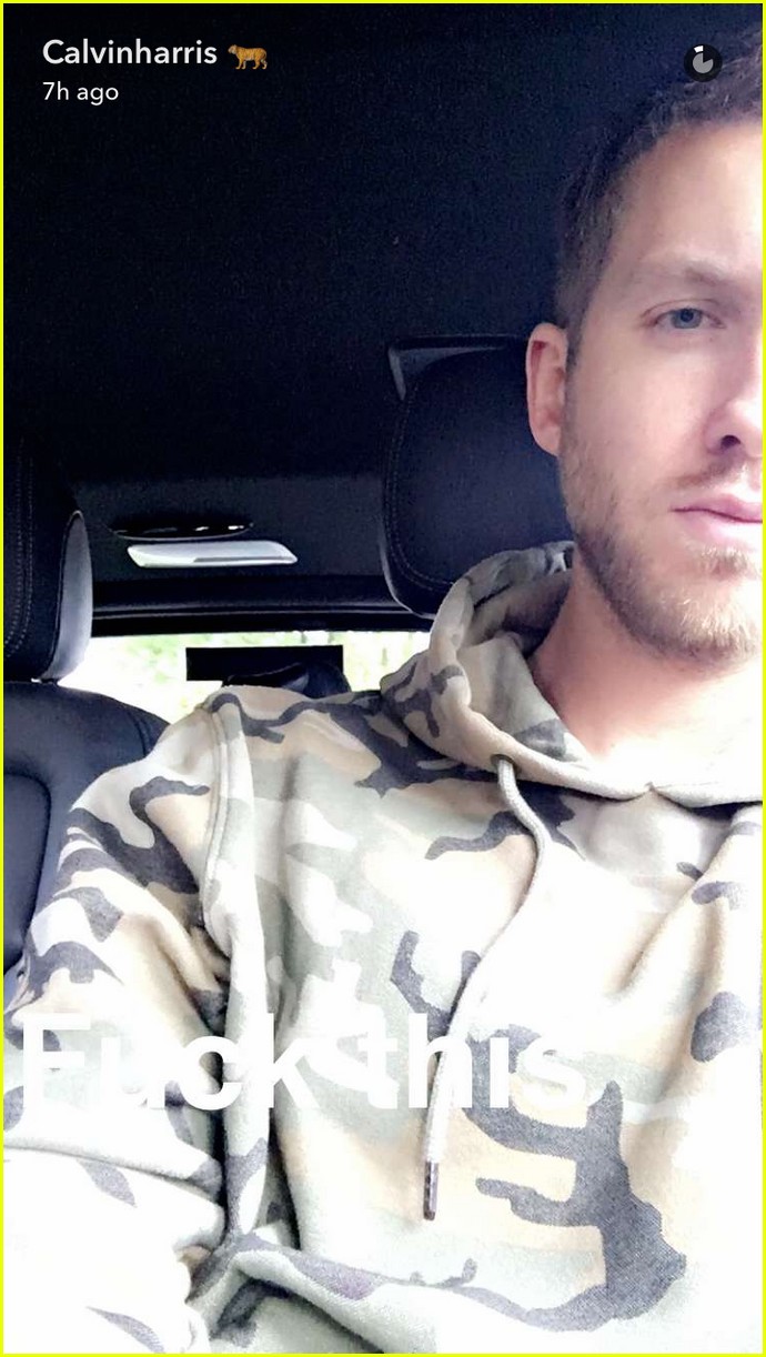 Calvin Harris Hides Half of His Face in New Selfies: Photo 3670281 ...