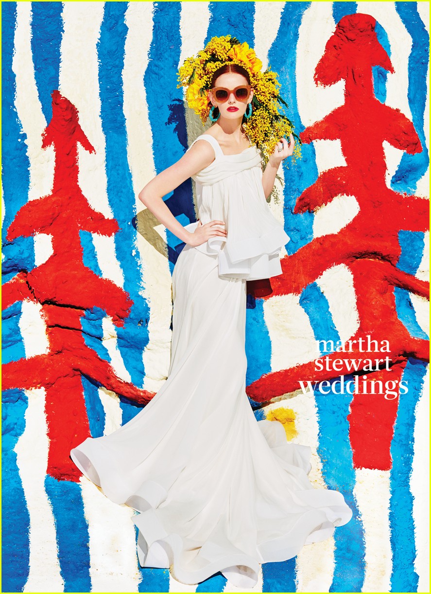 Lydia Hearst Models Bridal Looks for 'Martha Stewart Weddings': Photo ...