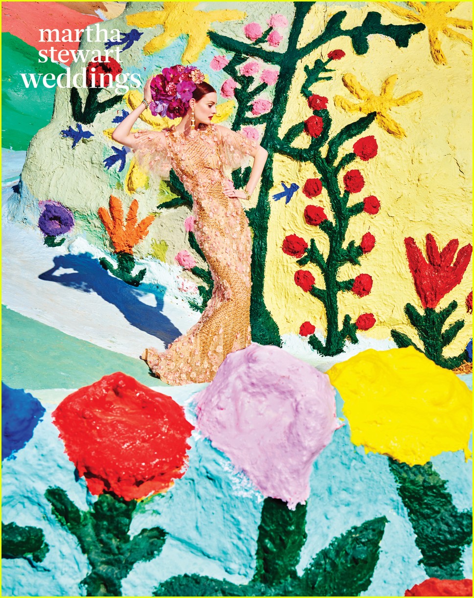 Lydia Hearst Models Bridal Looks for 'Martha Stewart Weddings': Photo ...