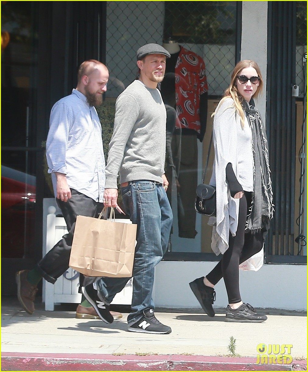 Charlie Hunnam Does Shopping & Breakfast with Girlfriend Morgana ...