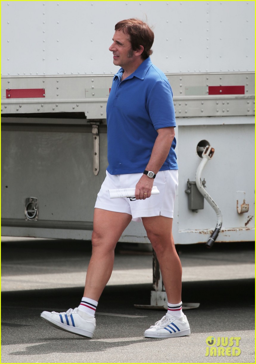 Emma Stone & Steve Carell Film 'Battle of the Sexes' Together: Photo ...