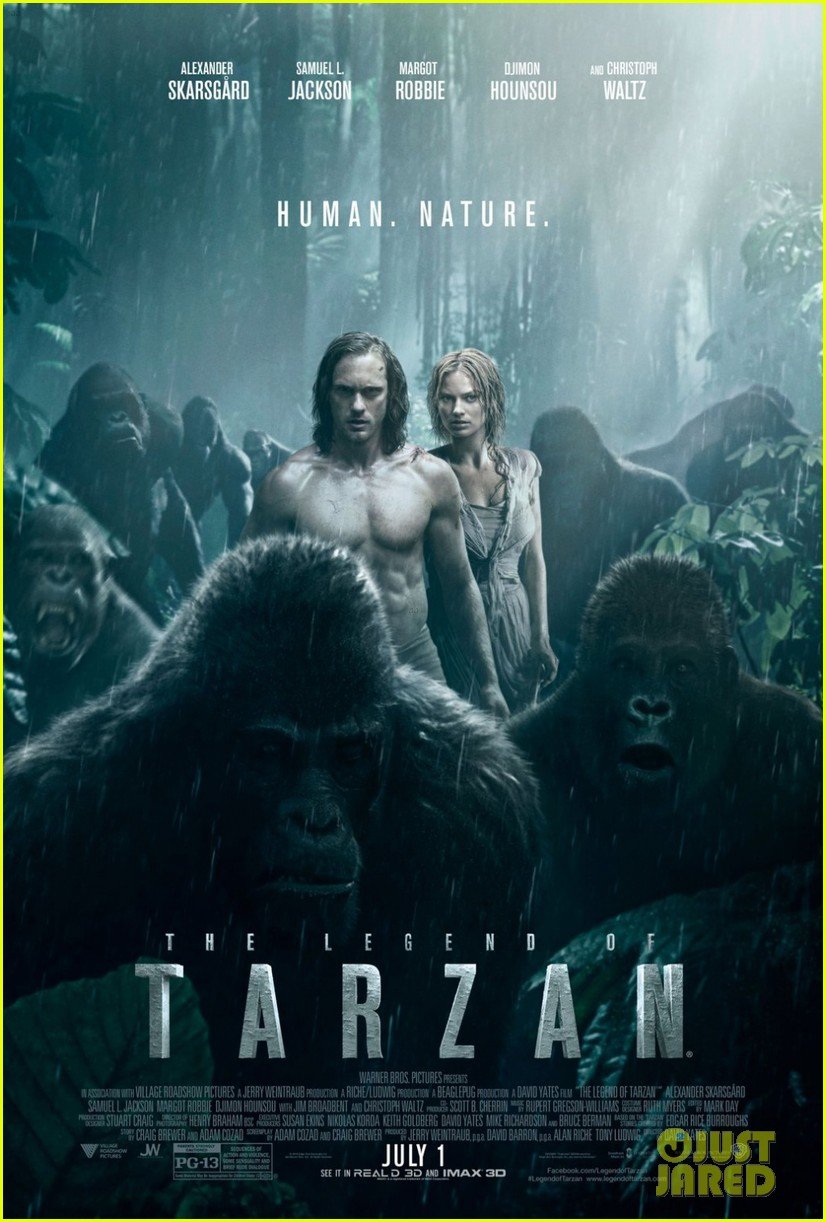 Alexander Skarsgard Shows His Six-Pack in New 'Legend of Tarzan' Poster ...