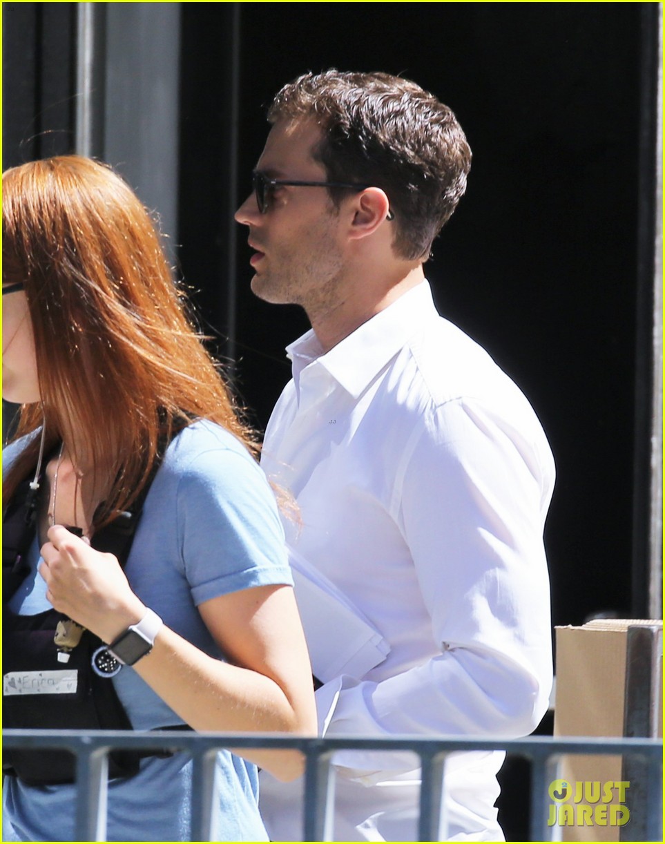 Jamie Dornan Heads to Set Alongside Marcia Gay Harden: Photo 3676211 ...