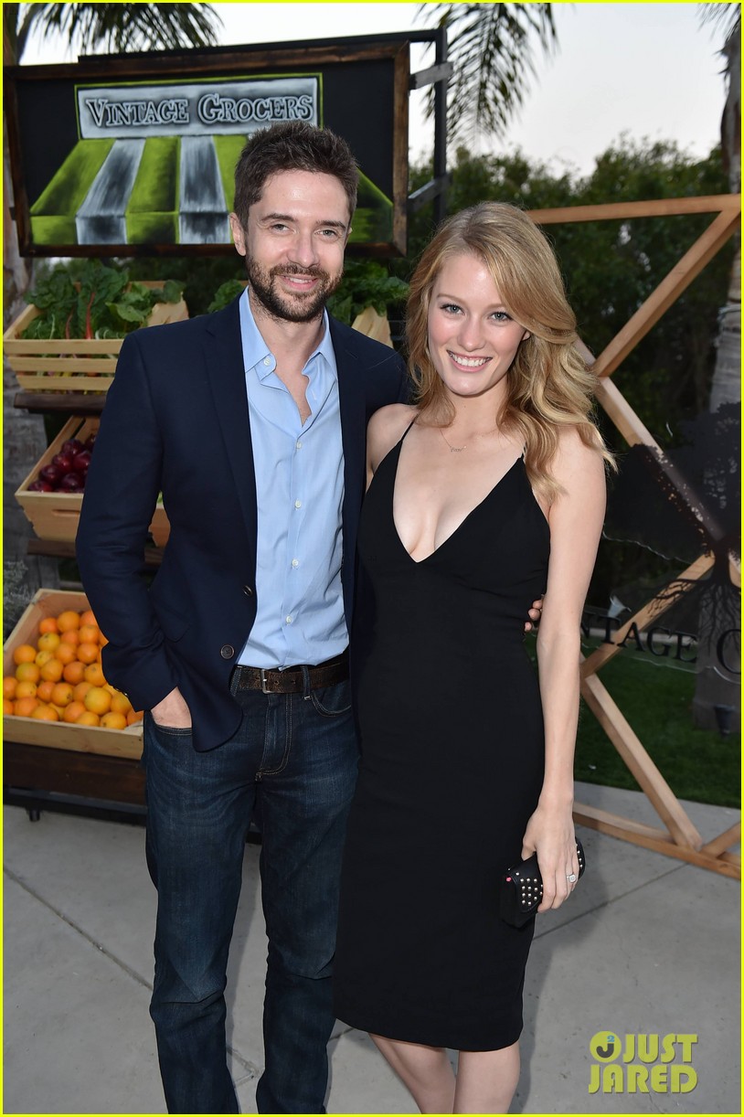 Topher Grace & Wife Ashley Are Glowing Newlyweds at Just Jared ...