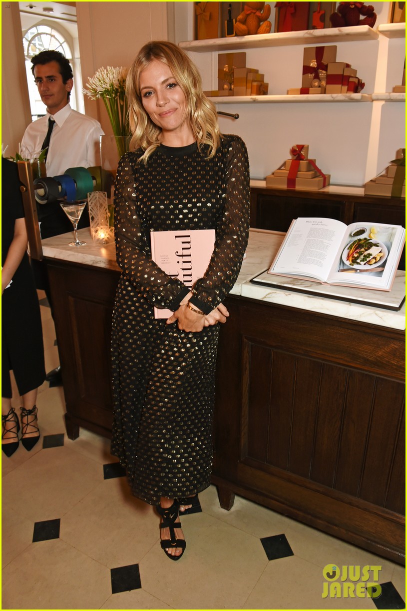 Sienna Miller Celebrates Launch Of Wendy Rowe's First Book 'Eat ...