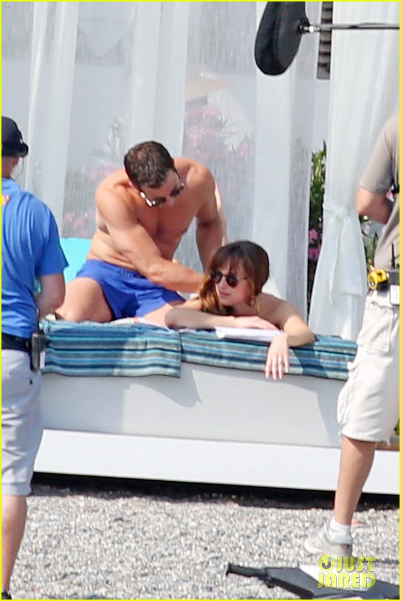 Shirtless Jamie Dornan & Bikini-Clad Dakota Johnson Film 'Fifty Shades' Beach Scene!: Photo ...