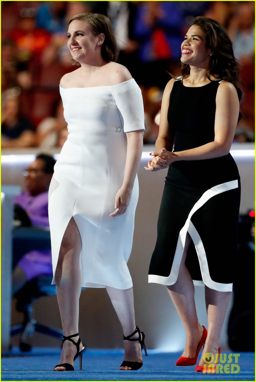 Lena Dunham & America Ferrera Bash Donald Trump in DNC Speech (Video ...