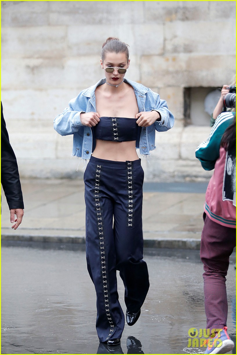 Bella Hadid & Taylor Hill Stop By Miu Miu Party in Paris!: Photo ...