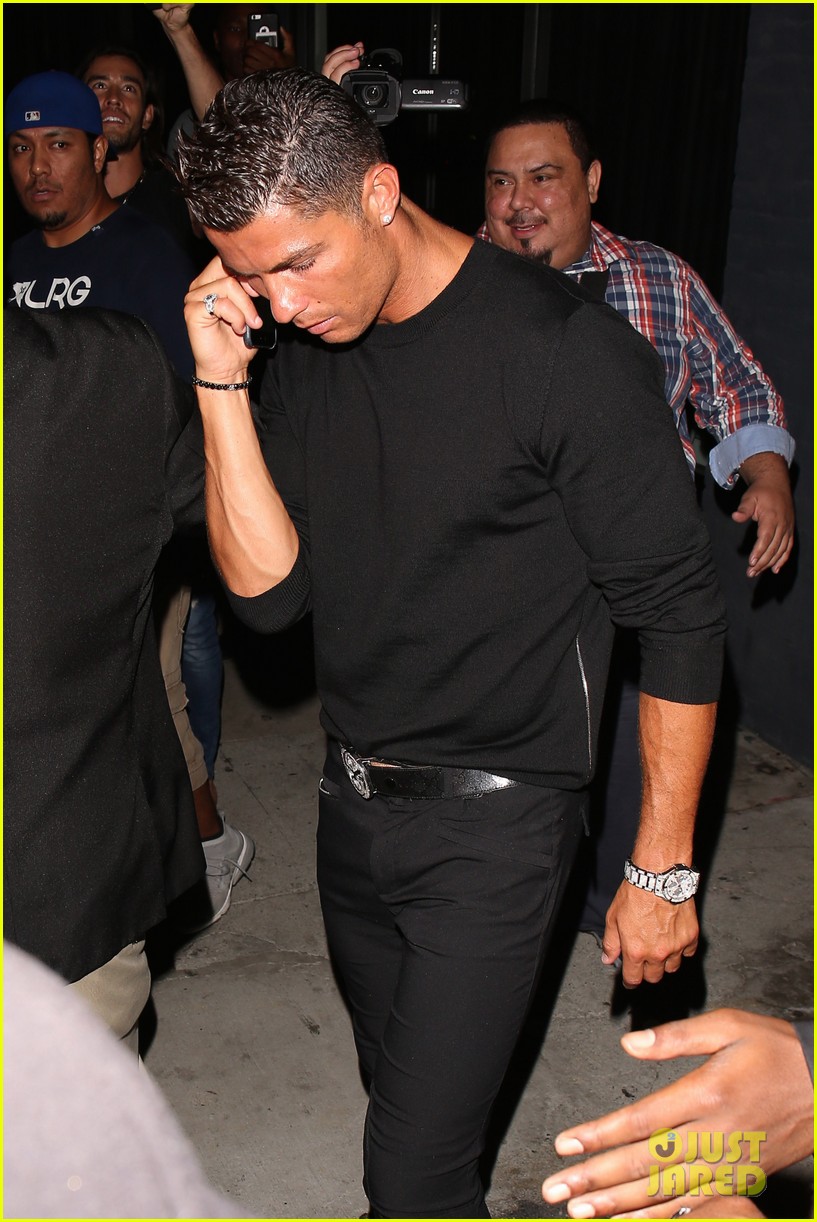 Calvin Harris Cristiano Ronaldo Leave Warwick After A Night Out