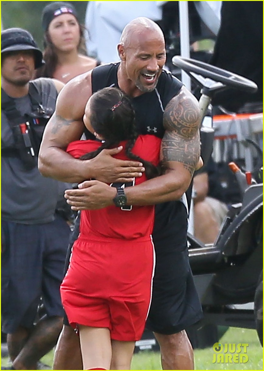 Dwayne Johnson Gets Pumped for 'Fast 8' Soccer Scene: Photo 3701215 ...