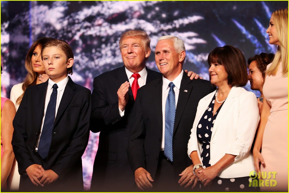 Donald Trump's Wife Melania, Son Barron, & Full Family Join Him On ...