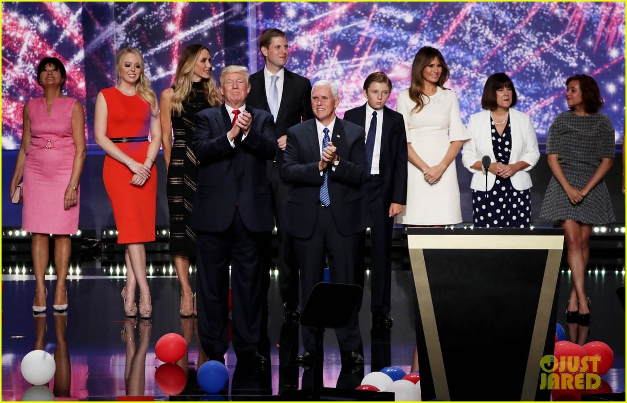Donald Trump's Wife Melania, Son Barron, & Full Family Join Him On ...
