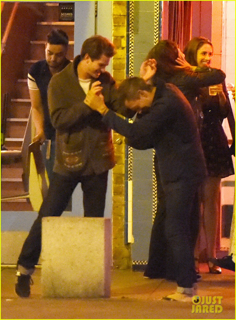 Andrew Garfield Grabs Dinner With Friends After Stepping Out with Emma ...