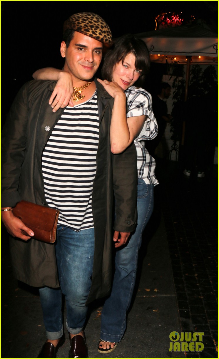 Milla Jovovich Has a Night Out on the Town With Pal Markus Molinari ...