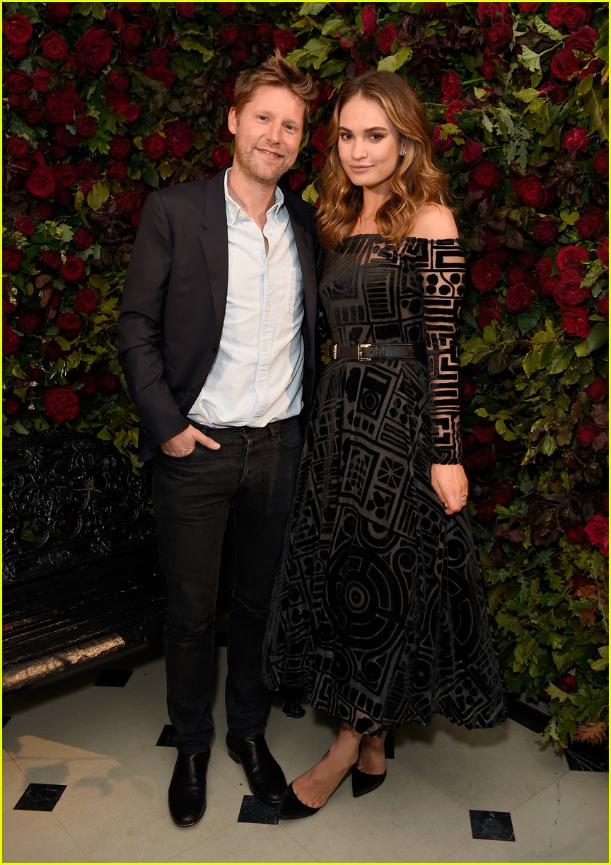 Lily James & Boyfriend Matt Smith Celebrate Her Burberry Black Campaign ...