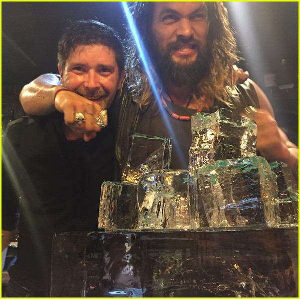 Jason Momoa Goes Shirtless at His Birthday Party with Michael ...