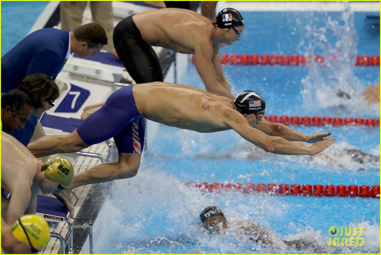 Michael Phelps & Team Win Gold in Men's Freestyle Relay!: Photo 3728781 | Michael Phelps ...