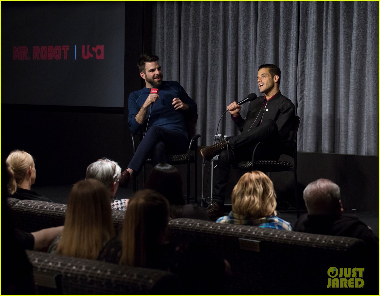 Zachary Quinto Joins Rami Malek for a 'Mr. Robot' Panel: Photo 3743133 ...