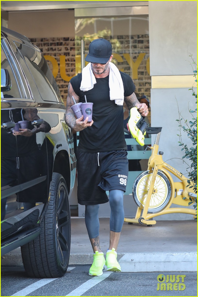 David Beckham Hits the Gym Before Jetting to Tokyo!: Photo 3771823 ...