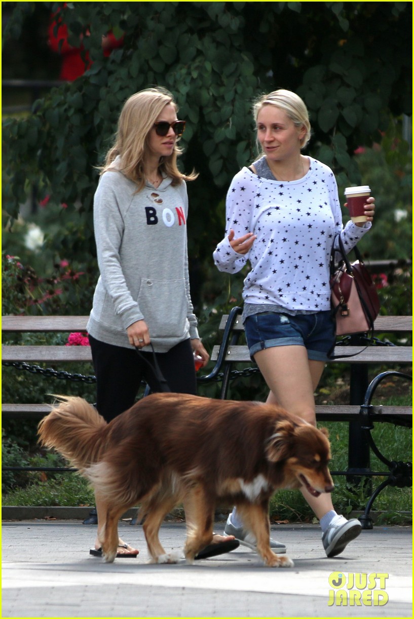 Amanda Seyfried Enjoys a Stroll Through the Park With Her Dog: Photo ...