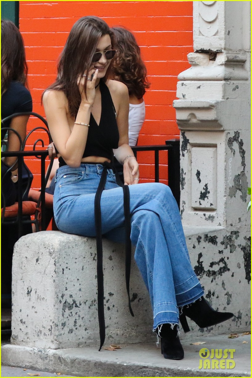 Bella Hadid Takes Us Back to the 70s With Bell Bottom Jeans: Photo ...