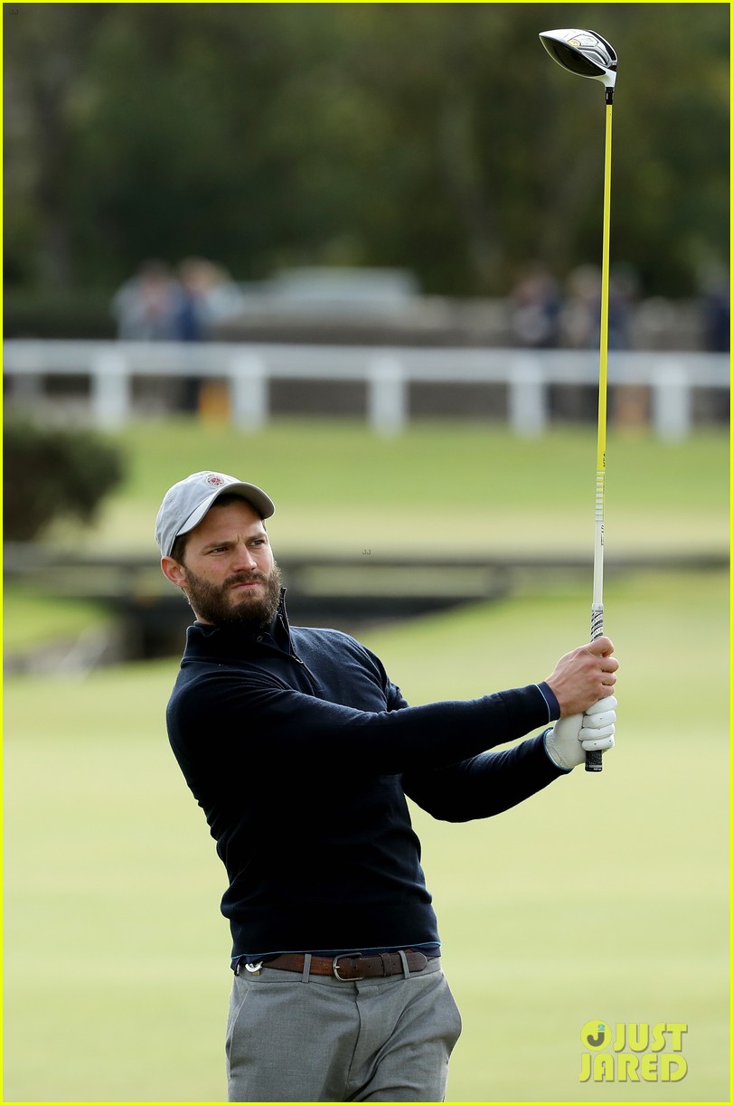 Jamie Dornan Wears Colorful Socks for Another Day of Golf!: Photo ...