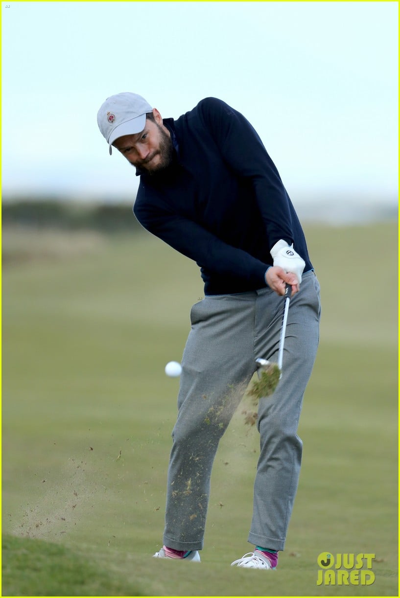 Jamie Dornan Wears Colorful Socks for Another Day of Golf!: Photo ...