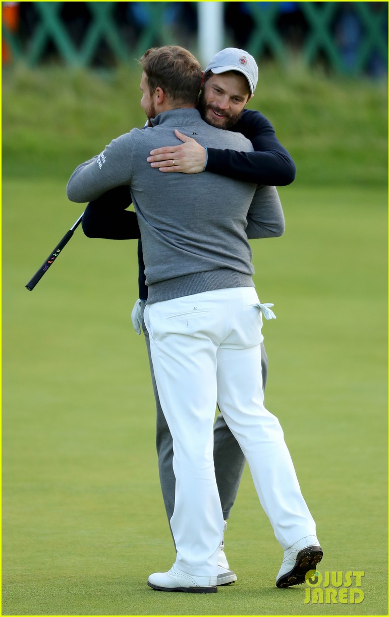 Jamie Dornan Wears Colorful Socks for Another Day of Golf!: Photo ...