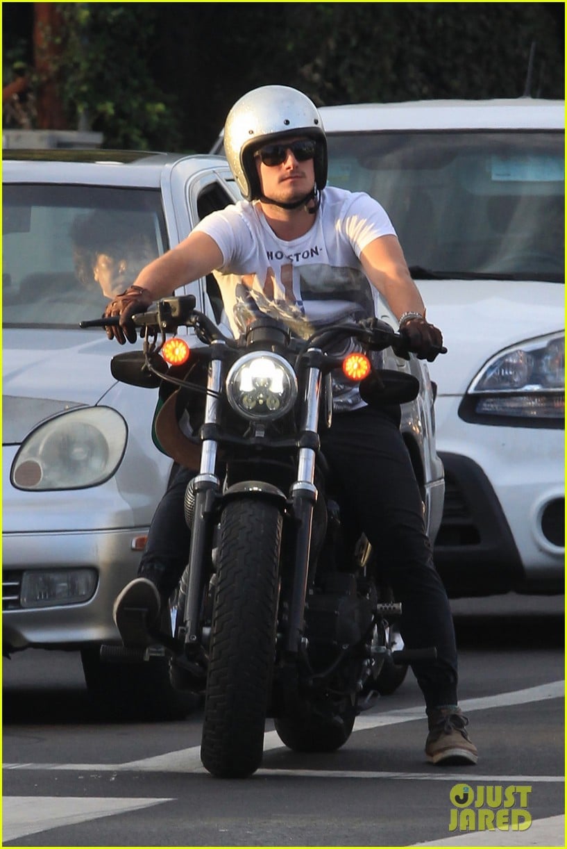 Josh Hutcherson Looks Buff While Out on His Motorcycle!: Photo 3783373 ...