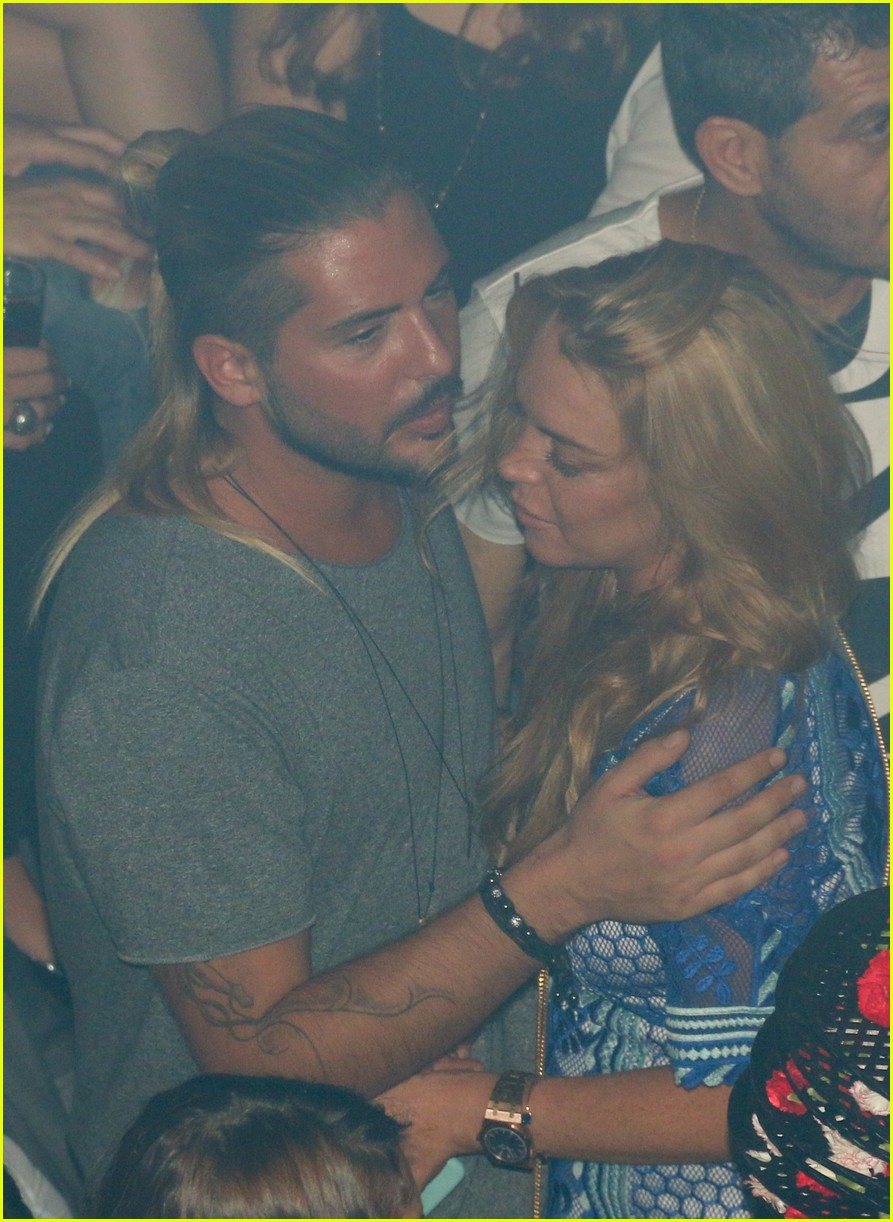 Lindsay Lohan Kisses Business Partner Dennis Papageorgiou: Photo ...
