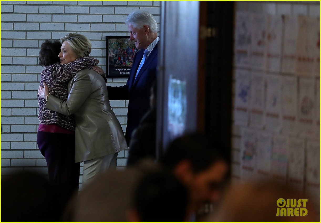 VIDEO: Hillary Clinton Votes on Election Day with Husband Bill: Photo ...