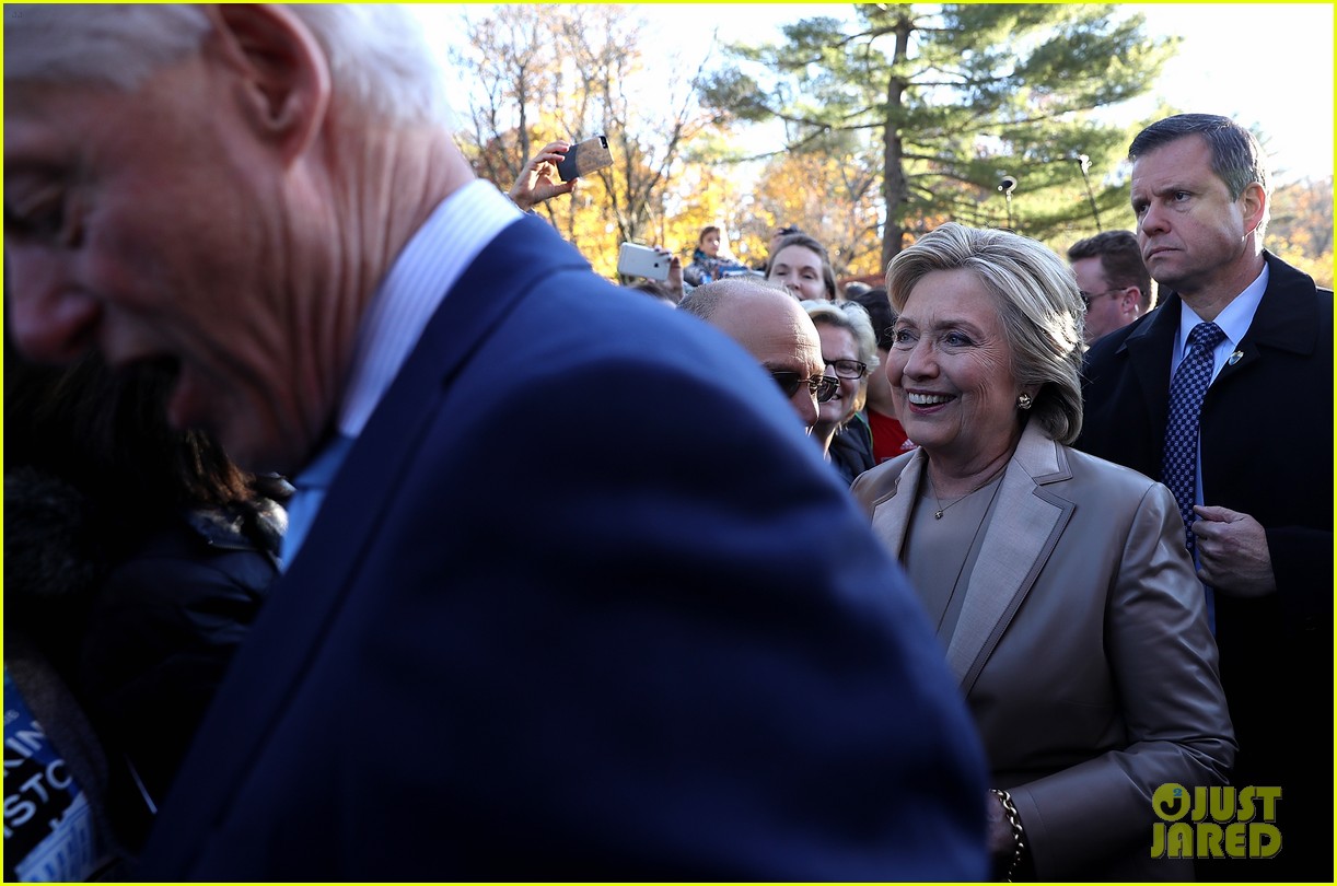 VIDEO: Hillary Clinton Votes on Election Day with Husband Bill: Photo ...