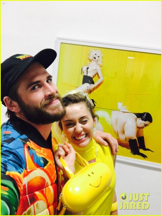 Miley Cyrus & Liam Hemsworth Support Pal Vijat Mohindra's Exhibition ...