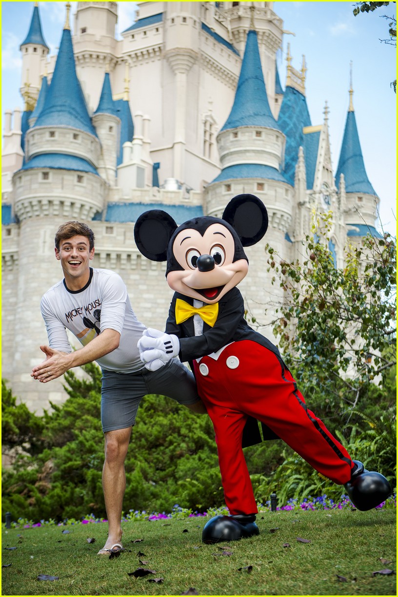 Photo: tom daley disney with mickey 02 | Photo 3804087 | Just Jared ...