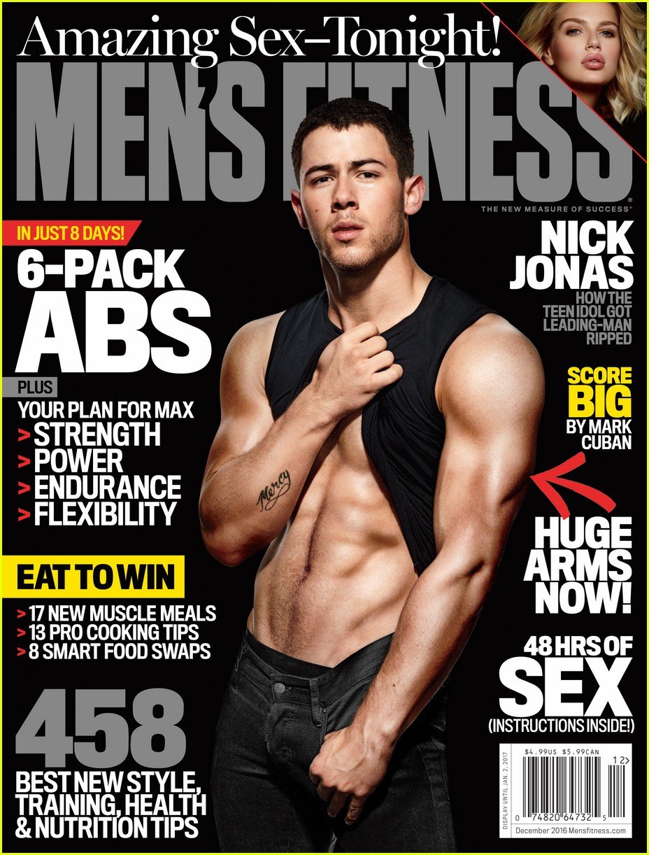 Nick Jonas Puts His Ripped Six-Pack Abs on Display for 'Men's Fitness ...