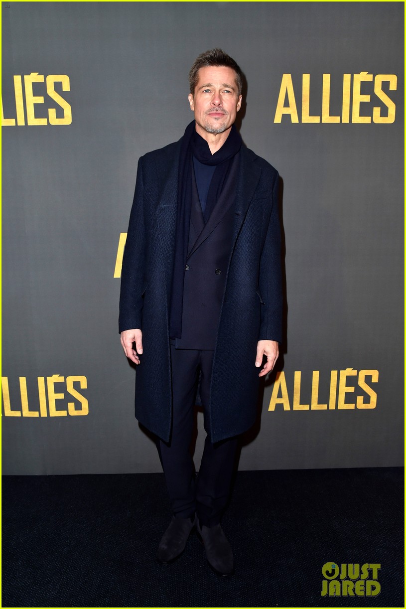 Brad Pitt & Marion Cotillard Continue 'Allied' Press In Paris!: Photo ...