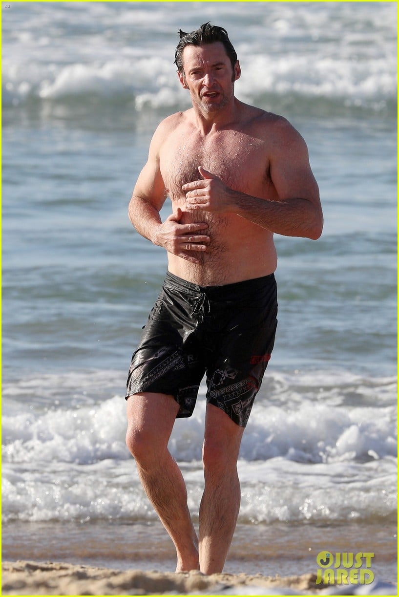 Hugh Jackman Shows Off His Hot Bod at the Beach!: Photo 3830612 | Hugh ...