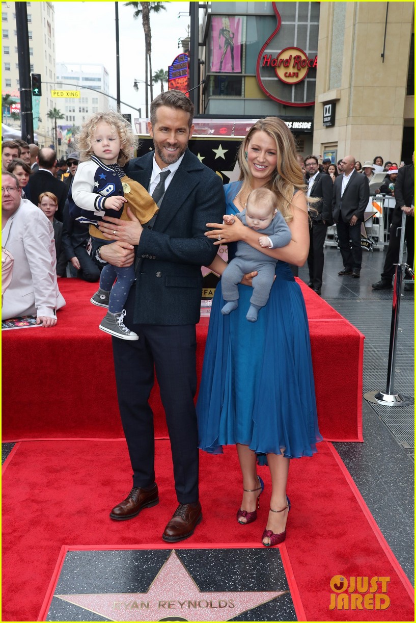 James Reynolds Steals the Microphone from Dad Ryan Reynolds at Walk of ...